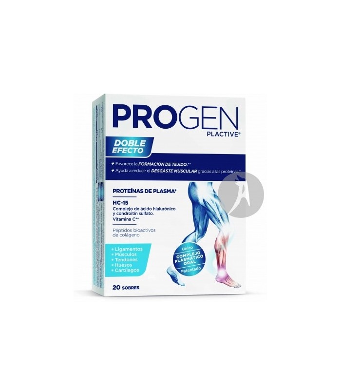 Progen Plactive · Pharmadiet · 20 Sobres